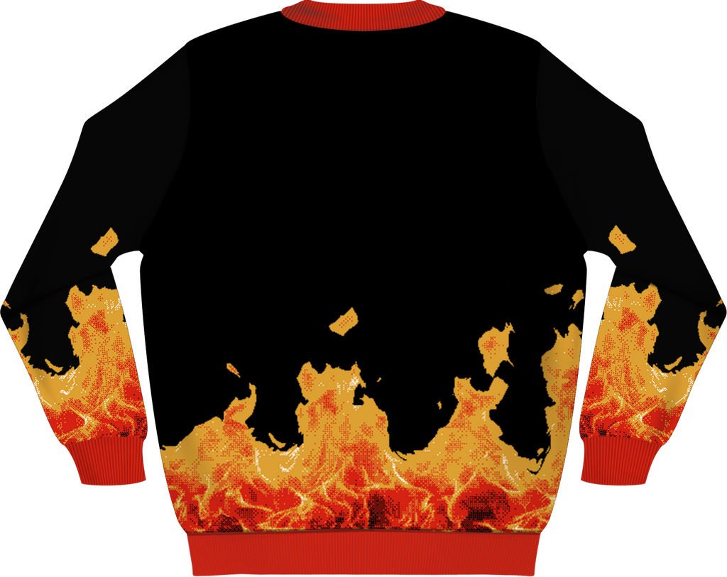 Flaming Logo Dungeons & Dragons Knitted Sweater
