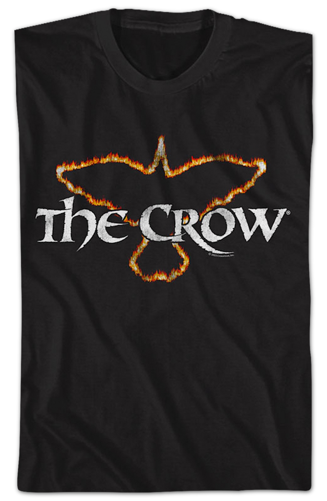 Flaming Logo The Crow T-Shirt