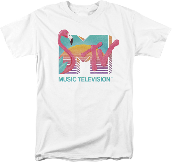 Flamingo Sunset Logo MTV T-Shirt