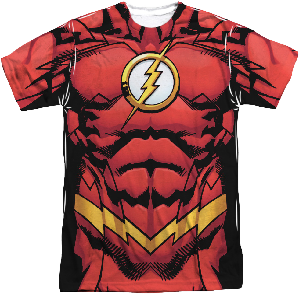 Flash Costume T-Shirt: DC Comics Flash T-Shirt