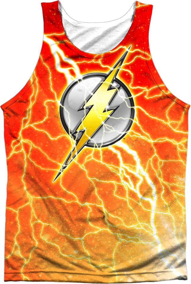 Flash Lightning Logo DC Comics Tank Top
