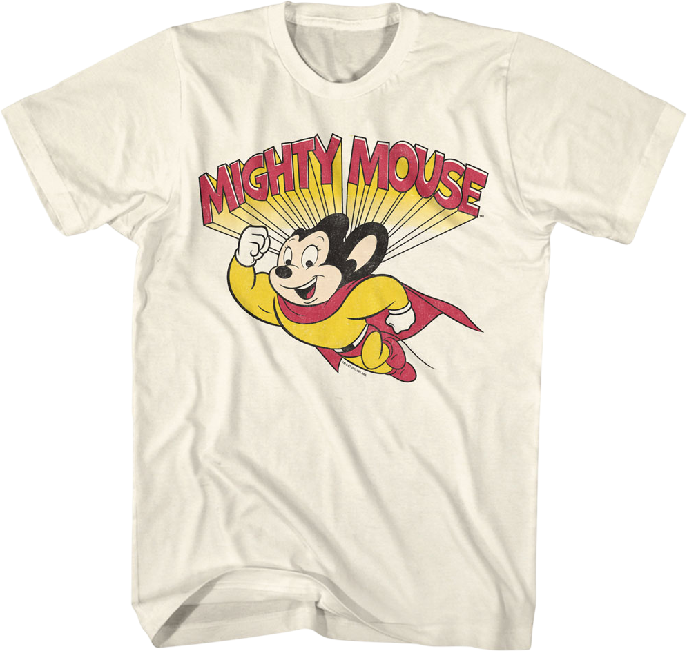 Flying And Flexing Mighty Mouse T-Shirt