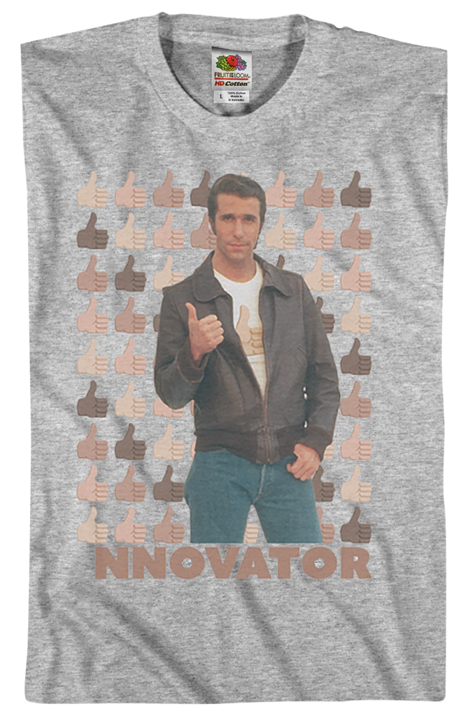 Fonzie Innovator Happy Days T-Shirt: Happy Days Mens T-Shirt
