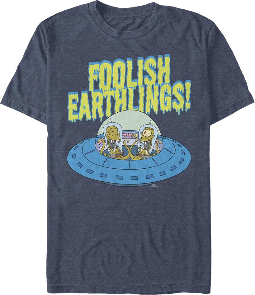 Foolish Earthlings Simpsons T-Shirt