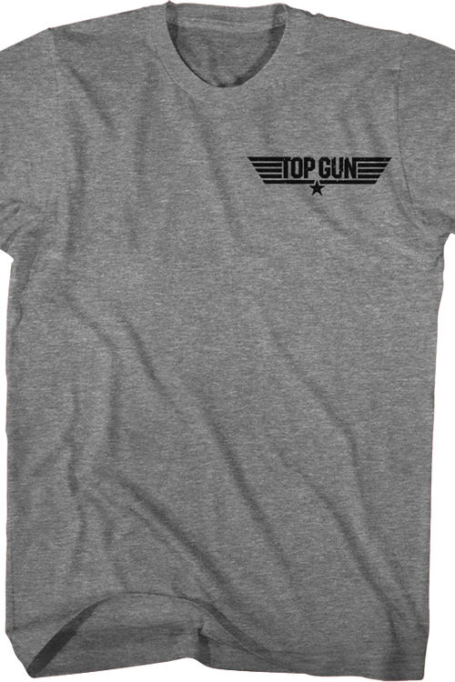 Front & Back Because I Was Inverted Top Gun T-Shirt