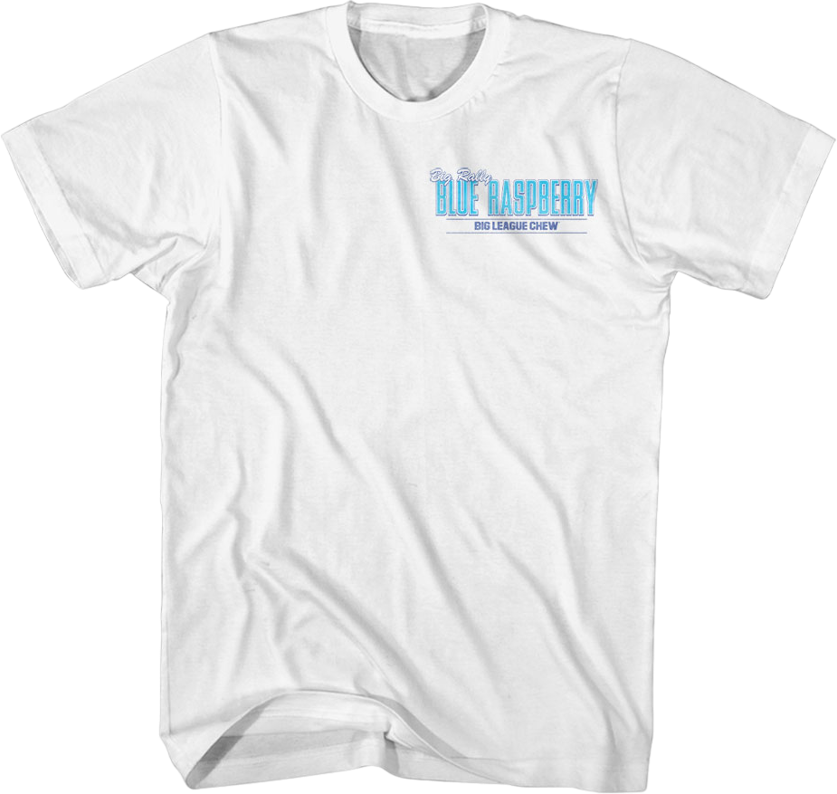 Front & Back Big Rally Blue Raspberry Big League Chew T-Shirt