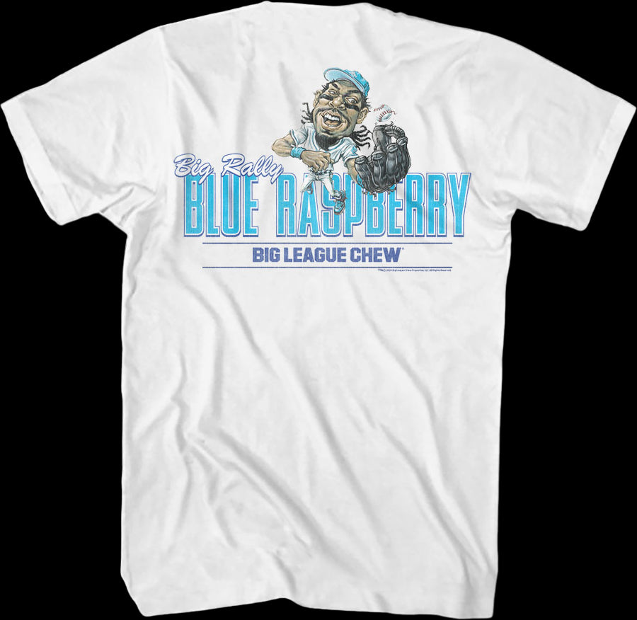 Front & Back Big Rally Blue Raspberry Big League Chew T-Shirt