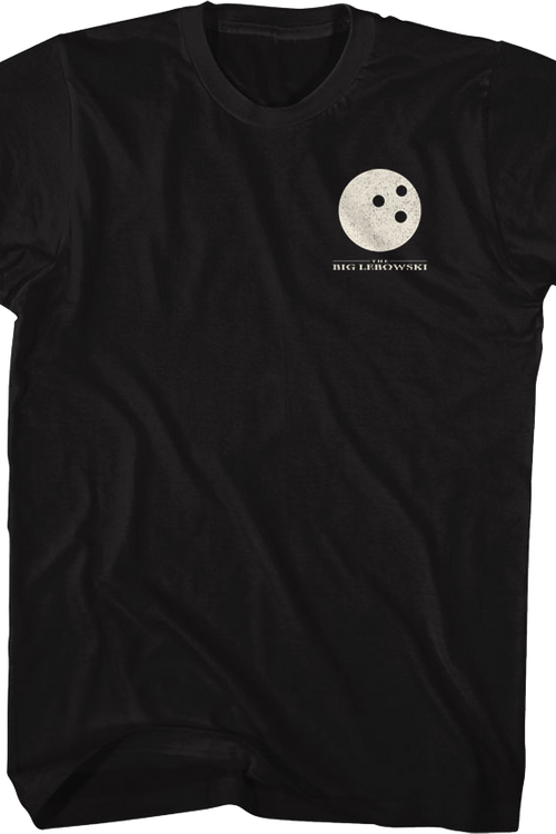 Front & Back Lebowski Bowling Team Big Lebowski T-Shirt