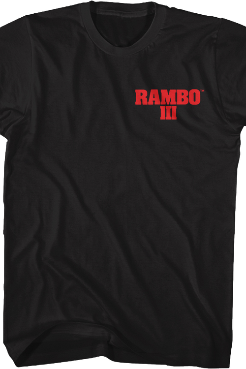 Front & Back Rambo III T-Shirt
