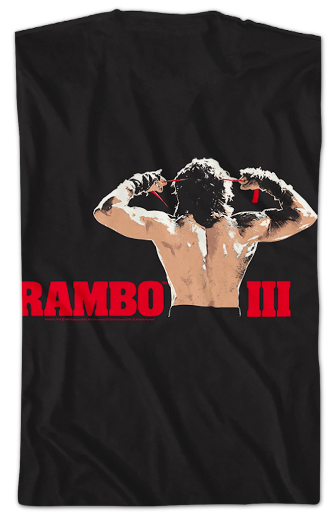 Front & Back Rambo III T-Shirt