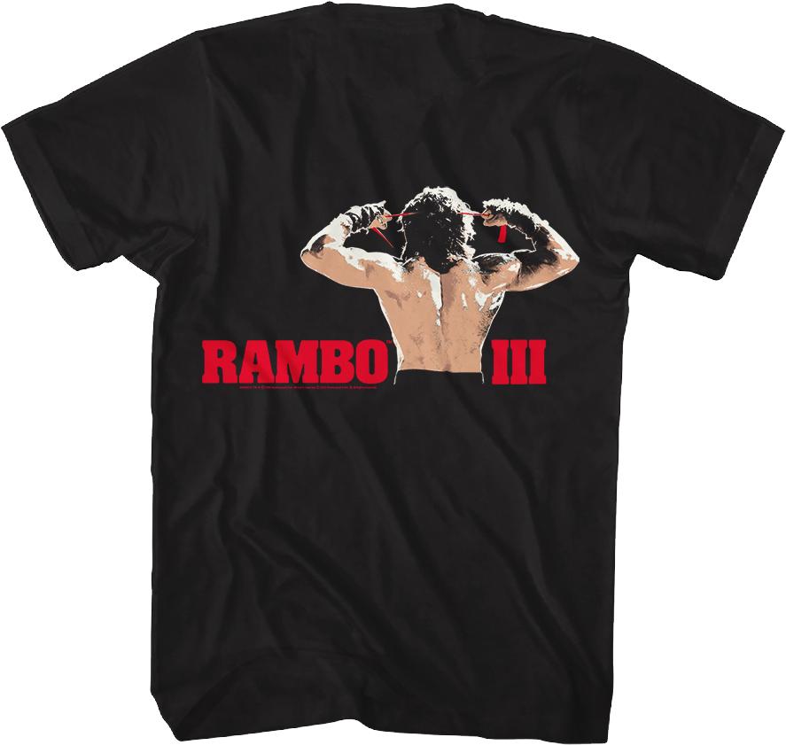 Front & Back Rambo III T-Shirt