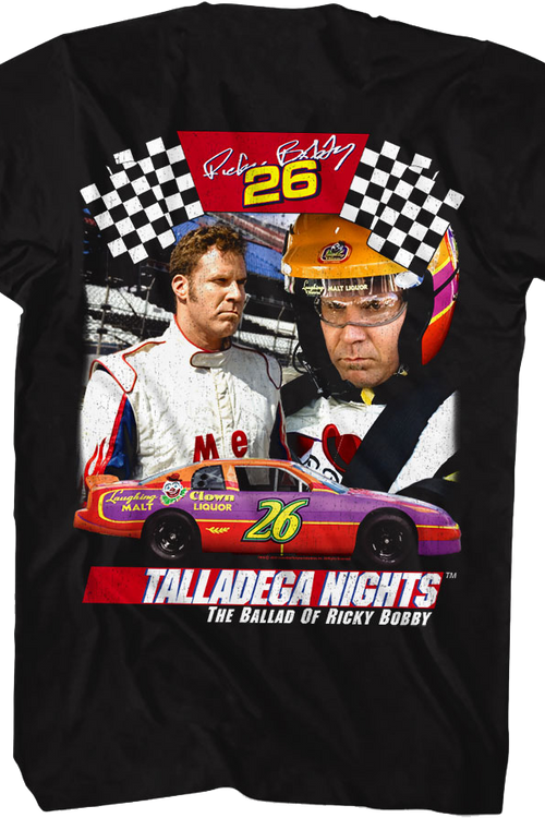 Front & Back Ricky Bobby Collage Talladega Nights T-Shirt