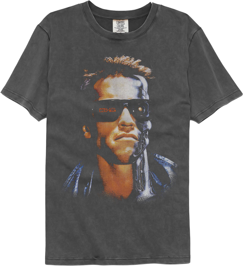 Front & Back Terminator Comfort Colors Brand T-Shirt