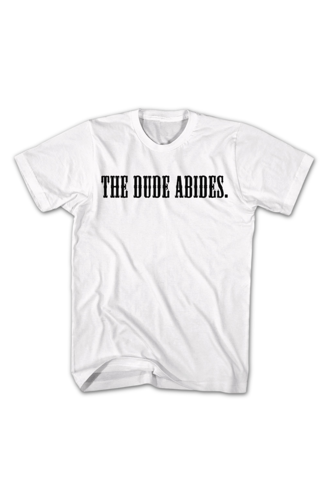Front & Back The Dude Abides Big Lebowski T-Shirt