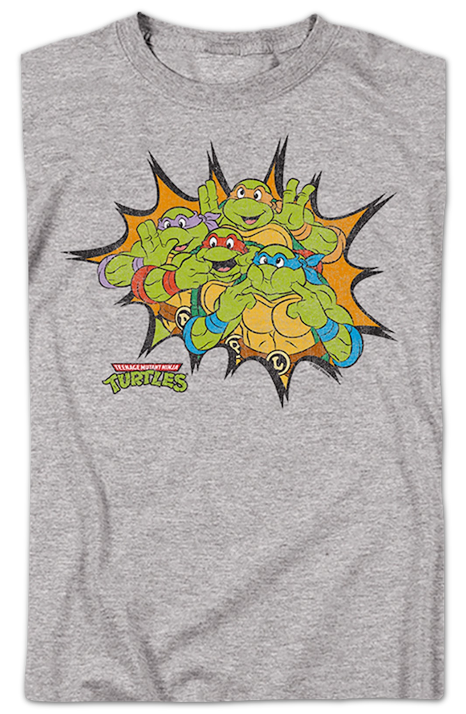Funny Faces Teenage Mutant Ninja Turtles T Shirt