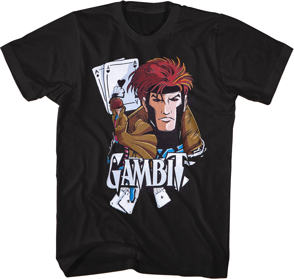 Gambit Feeling Lucky Men's X-Men Marvel Comics T-Shirt