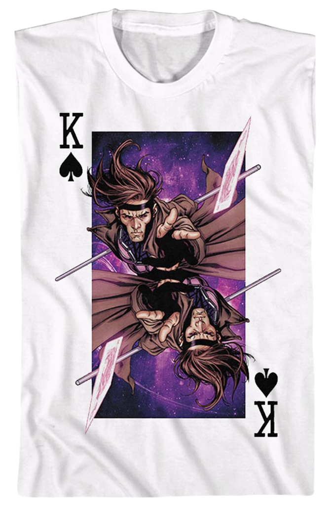 Gambit King Playing Card X-Men T-Shirt