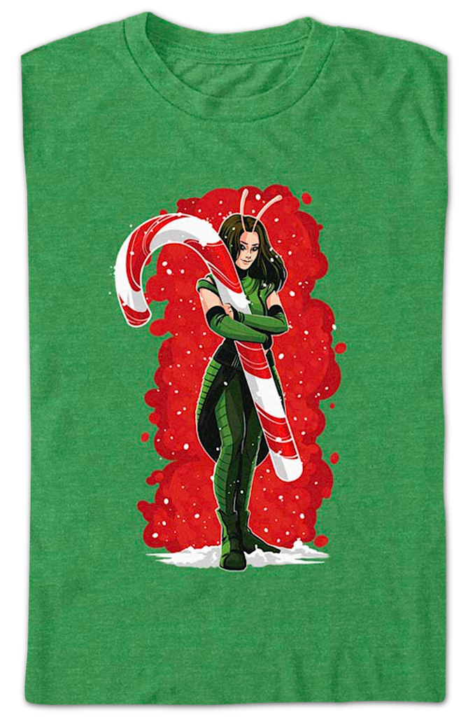 Mantis Candy Cane Guardians Of The Galaxy Marvel Comics T-Shirt