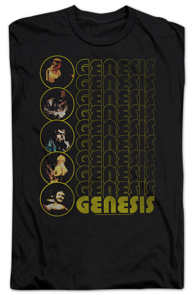 Genesis T-Shirt Men's Music Licensed
