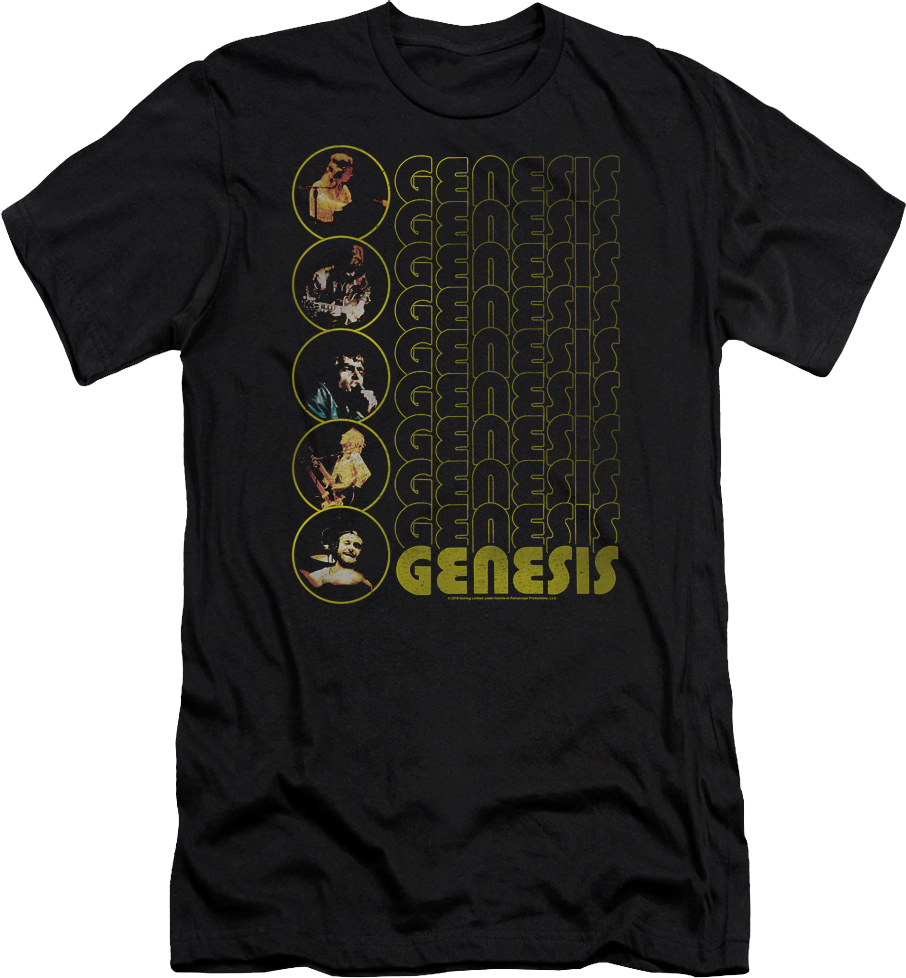 Genesis T-Shirt Men's Music Licensed