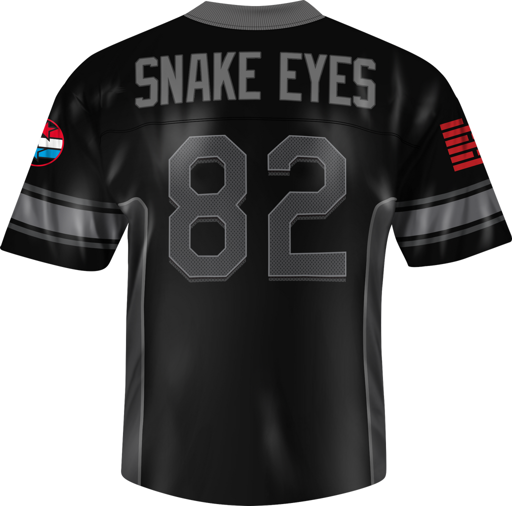 Snake Eyes GI Joe Football Jersey: GI Joe Football Jersey