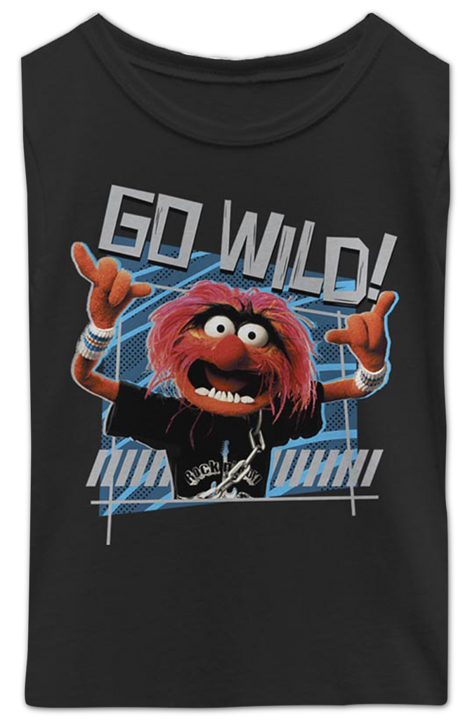 Girls Youth Animal Go Wild Muppets Shirt