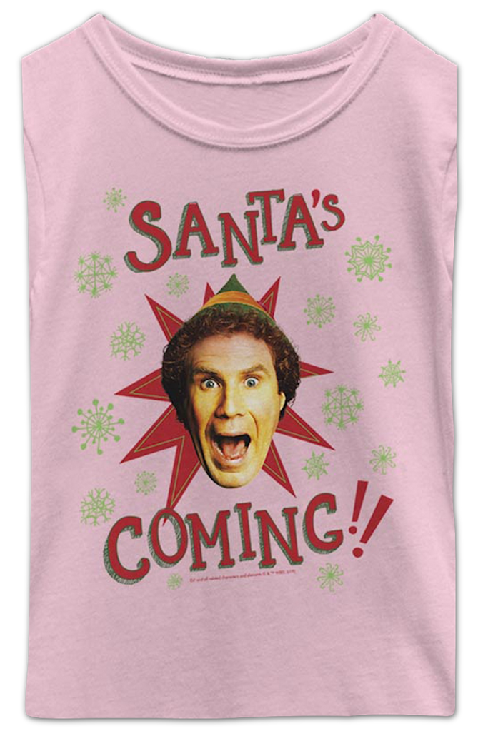 Girls Youth Santa's Coming Elf Shirt