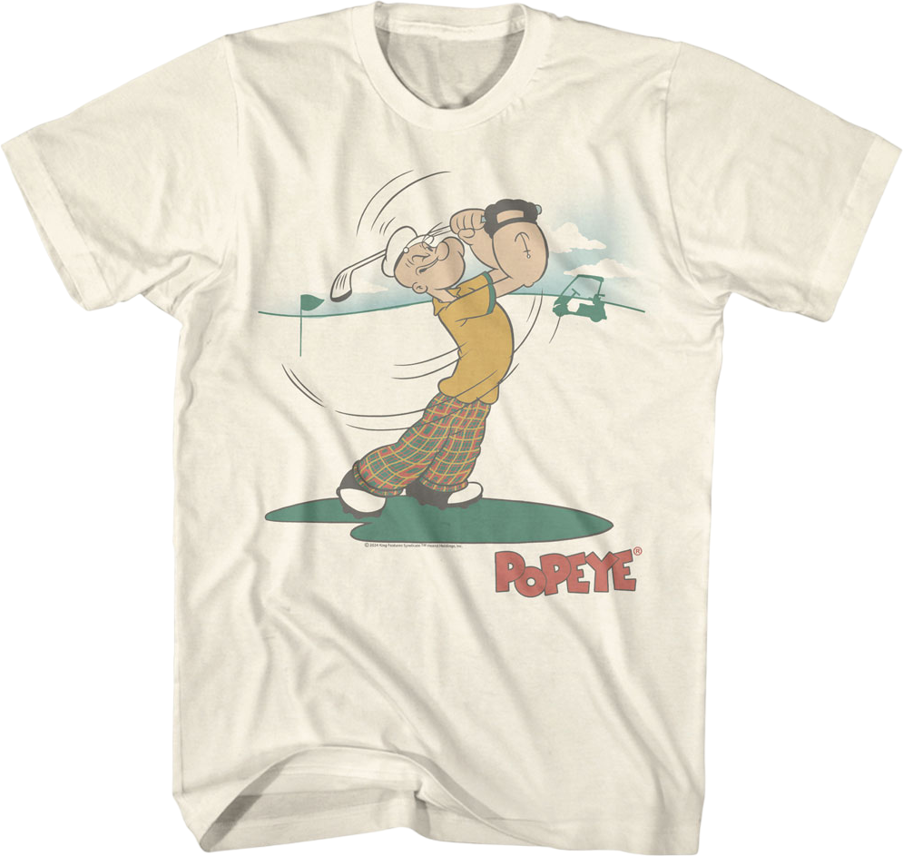 Golf Swing Popeye T-Shirt