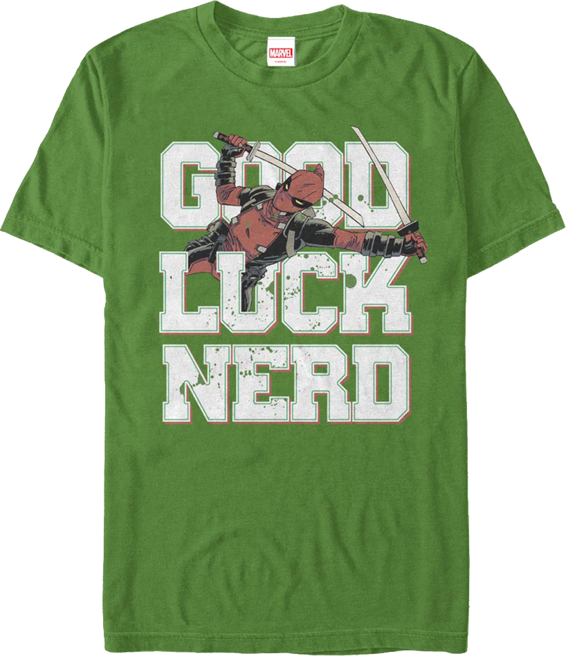Good Luck Nerd Deadpool Marvel Comics T-Shirt