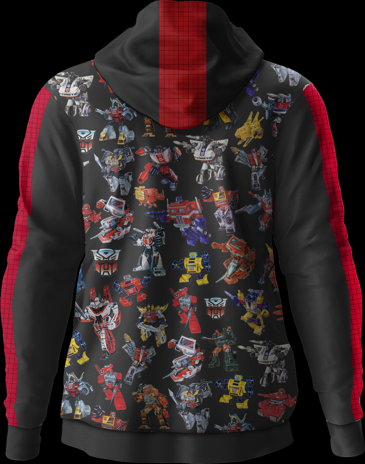 Striped Auotbots Transformers Hoodie: Transformers Mens Hoodie