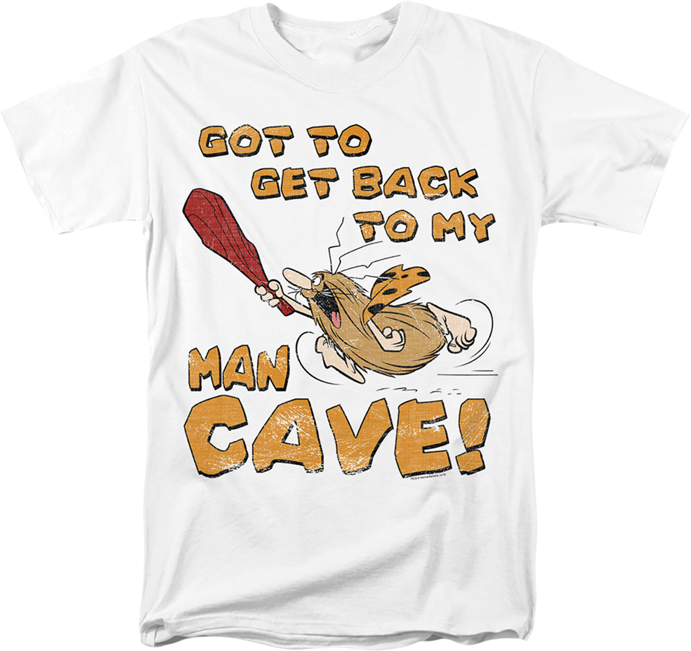 Got To Get Back To My Man Cave Captain Caveman T-Shirt