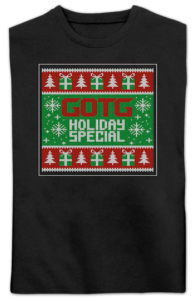 GOTG Holiday Special Faux Ugly Sweater Marvel Comics Sweatshirt
