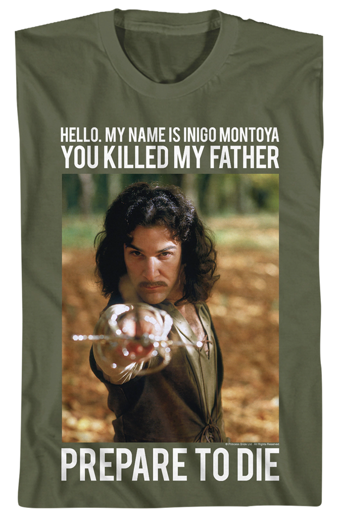 Green Inigo Montoya Princess Bride T-Shirt