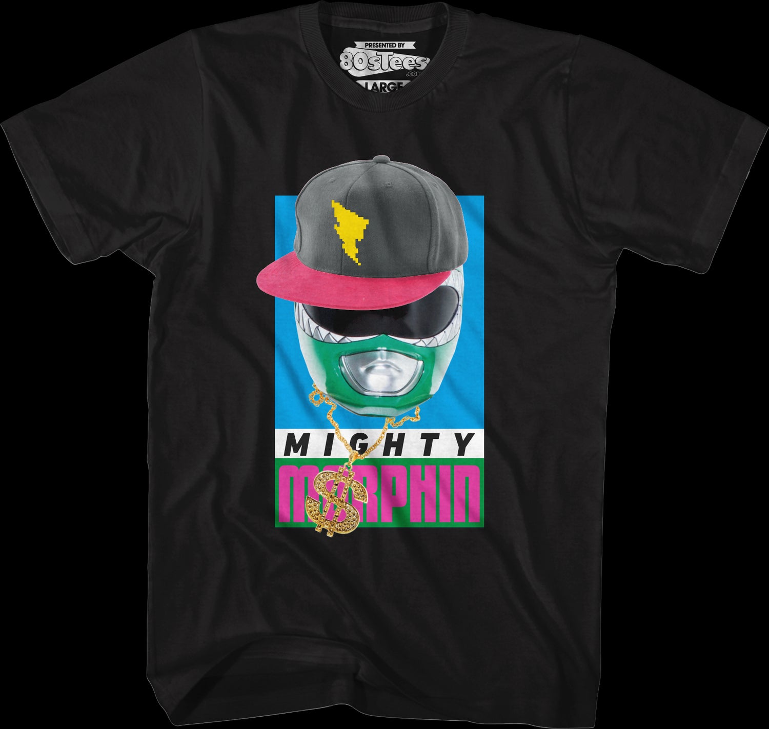 Green Ranger Bling Mighty Morphin Power Rangers T-Shirt