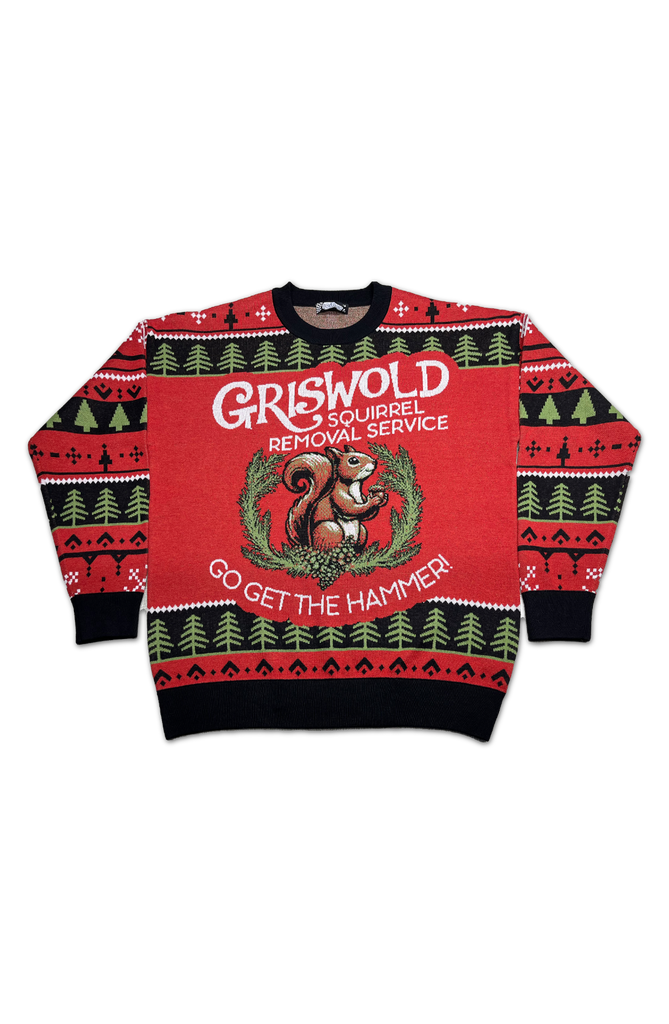 Griswold Squirrel Removal Service Christmas Vacation Knitted Sweater