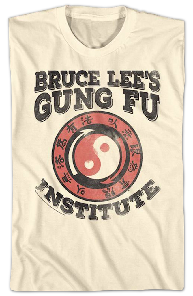 Gung Fu Institute Logo Bruce Lee T-Shirt