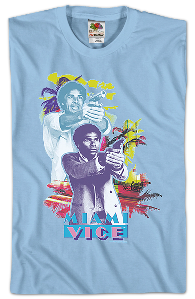 Guns Drawn Miami Vice T-Shirt Men's
