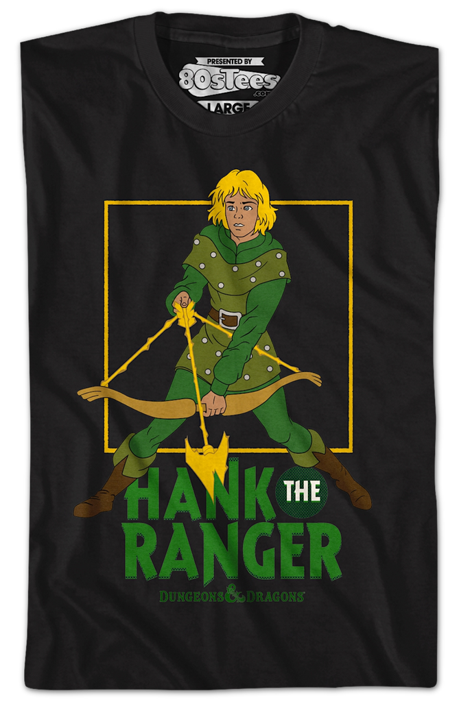 Hank The Ranger Bow & Arrow Pose Dungeons & Dragons T-Shirt