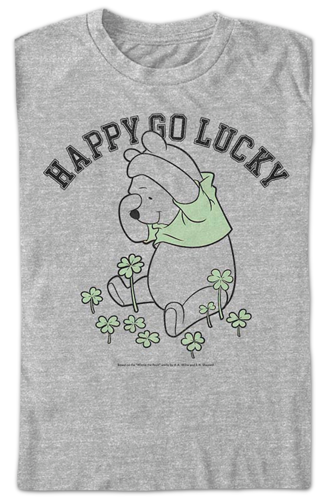 Happy Go Lucky Winnie The Pooh T-Shirt