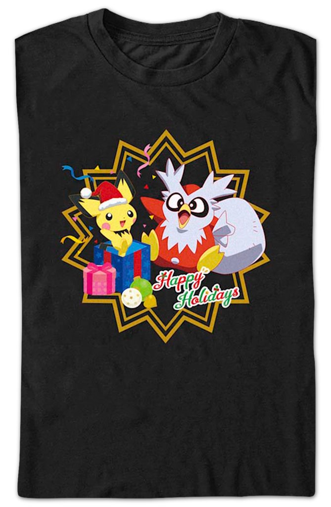 Happy Holidays Pokemon T-Shirt