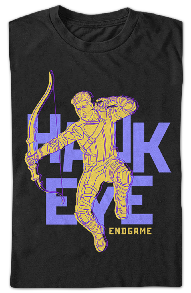 Hawkeye Avengers Endgame T-Shirt: Marvel Comics Mens T-Shirt
