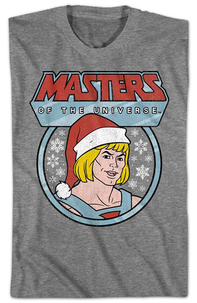 He-Man Santa Claus Hat Masters of the Universe T-Shirt