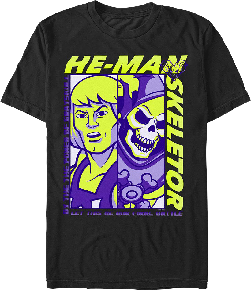 He-Man vs. Skeletor Final Battle Masters Of The Universe T-Shirt