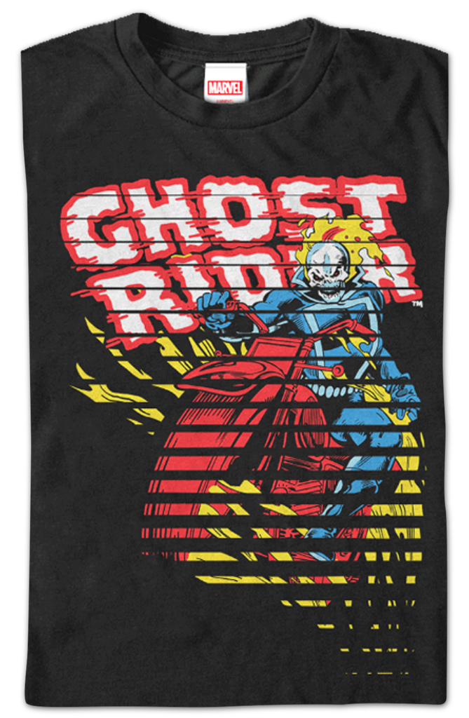 Hell Cycle Ghost Rider T-Shirt: Marvel Mens T-Shirt