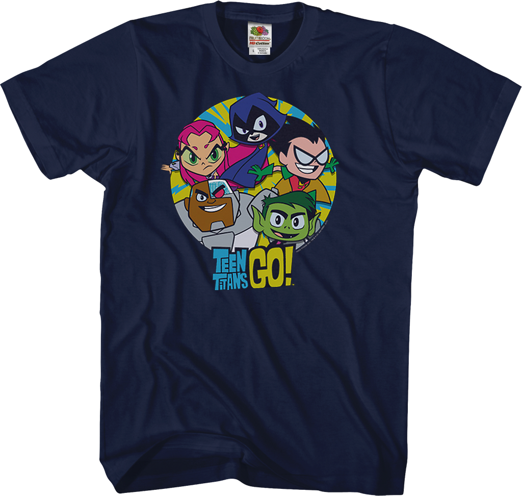 Heroes Teen Titans Go T-Shirt: Mens Teen Titans Go T-Shirt