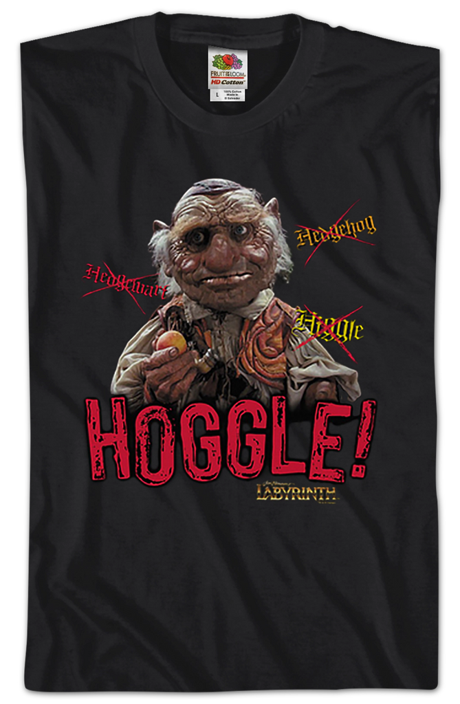 Hoggle Labyrinth T-Shirt. Black Men's T-Shirt.