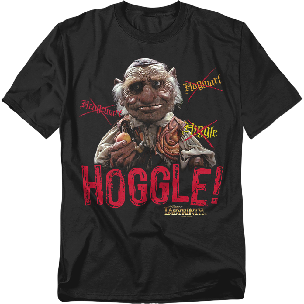 Hoggle Labyrinth T-Shirt. Black Men's T-Shirt.