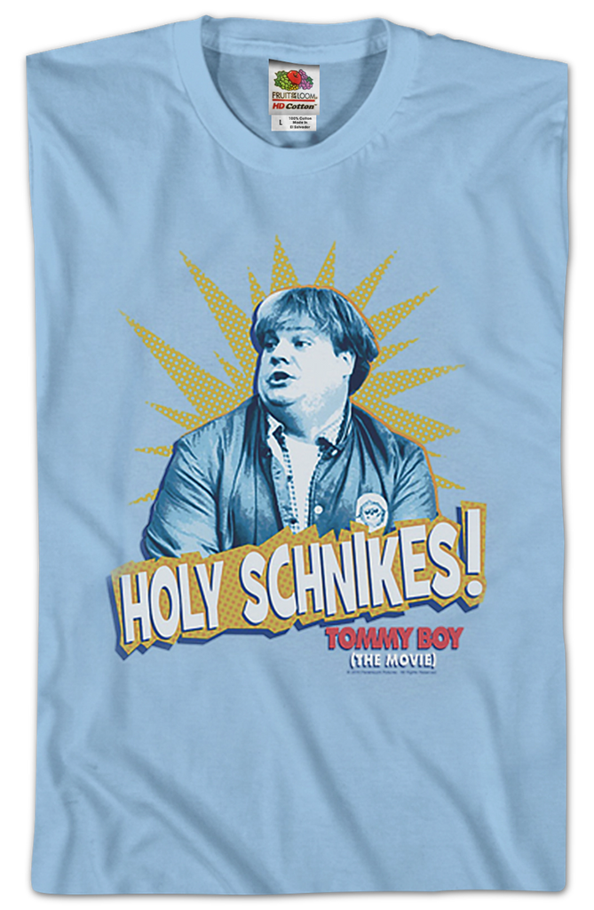 Holy Schnikes Tommy Boy T-Shirt: Tommy Boy Mens T-Shirt