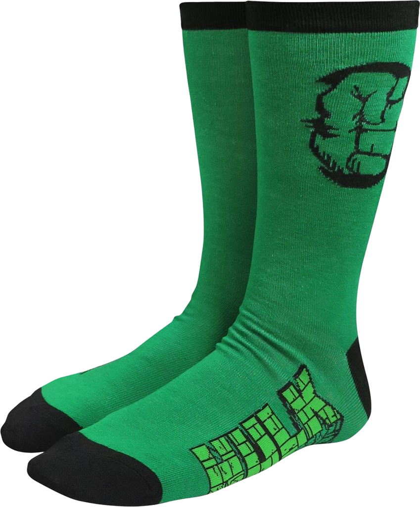 Hulk Fist Marvel Comics Socks