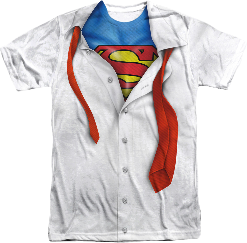 I am Superman Men's Costume Shirt: DC Comics Sublimation T-Shirt